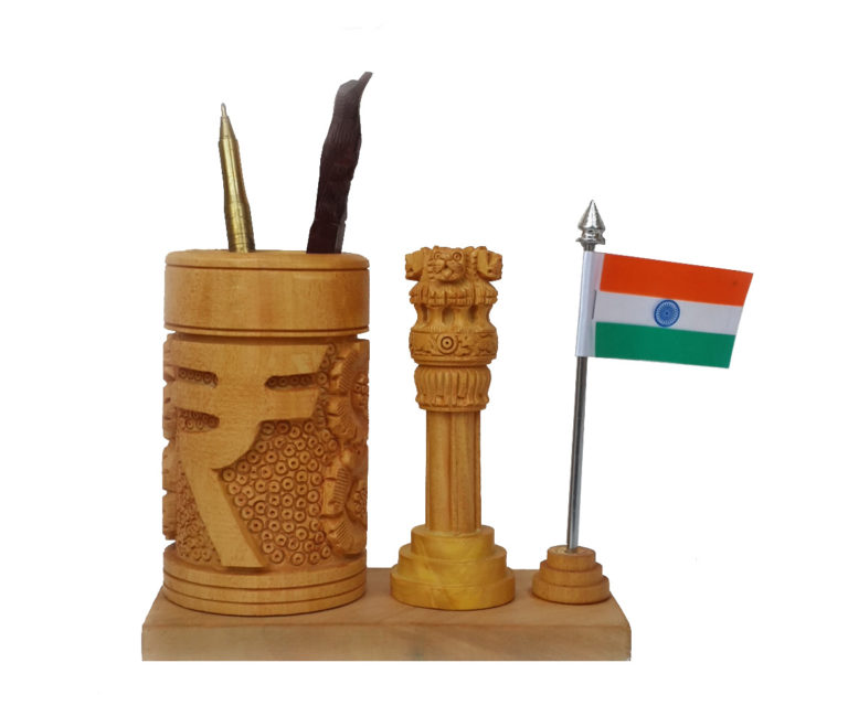 Pen stand with Indian flag - ETHICA ONLINE