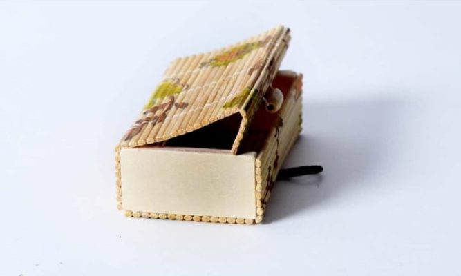 Bamboo Designer Box / Jewellery Box – Rectangular(Assorted Color Prints ...