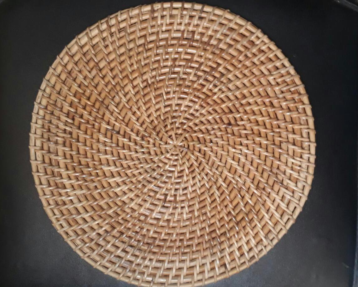 Cane Dining Mat Round (Table Placemats) - ETHICA ONLINE