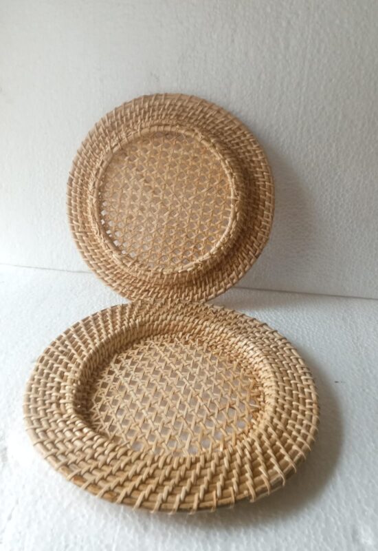 Cane Round Platter, EC 019 to EC 021 - ETHICA ONLINE
