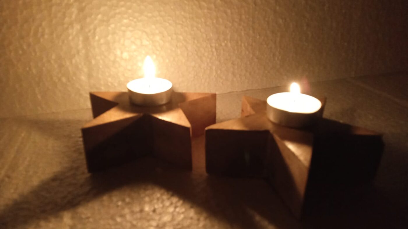 Star Shaped Tea light Holder,EW003 - ETHICA ONLINE